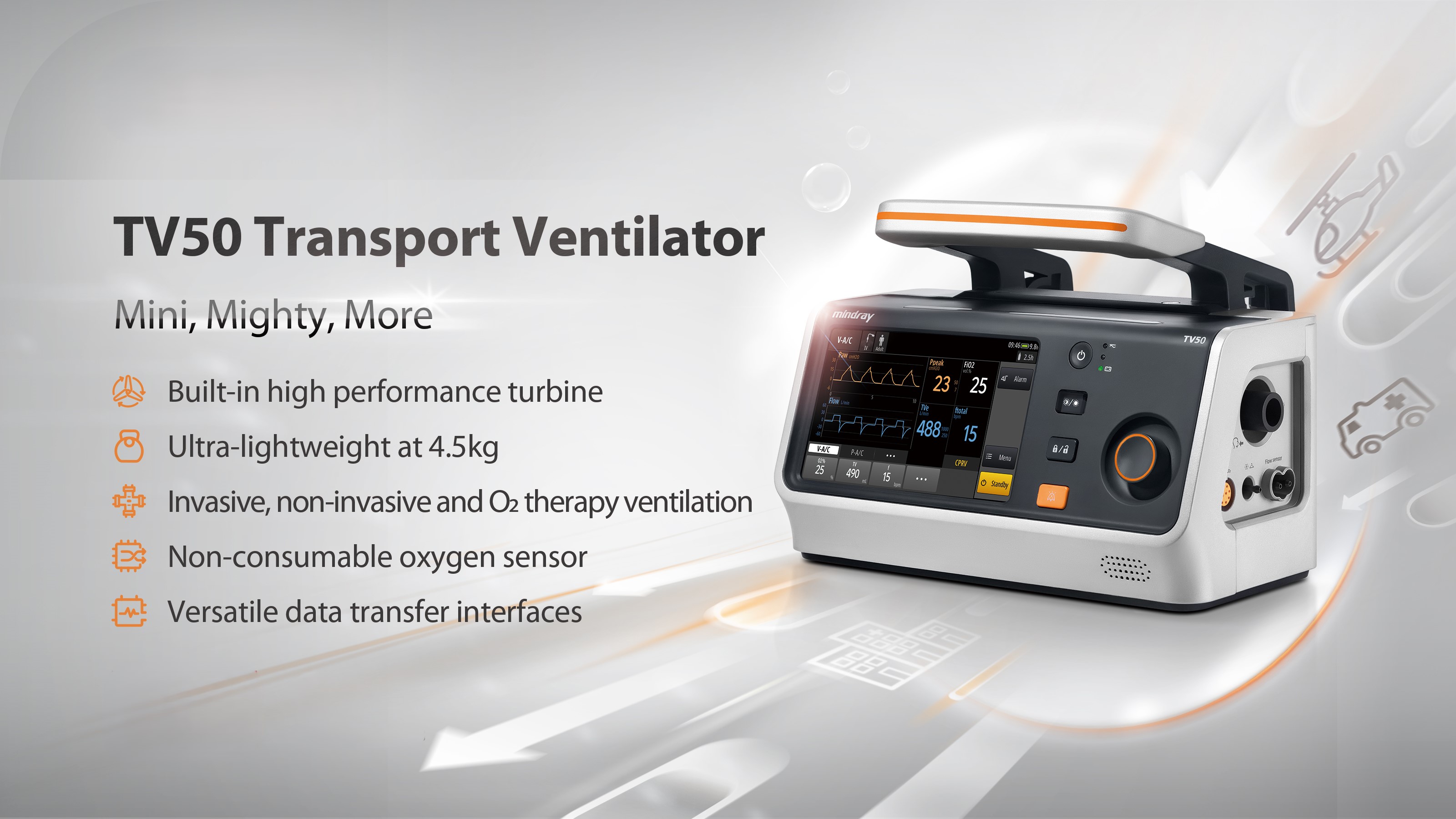 Mindray India unveils new line of Transport Ventilators at the 7 th ...