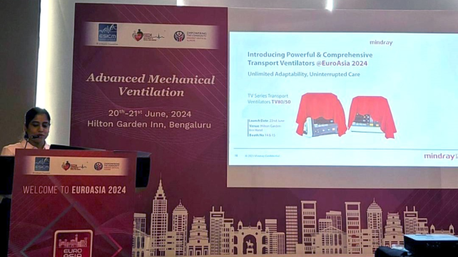 Mindray India unveils new line of Transport Ventilators at the 7 th ...