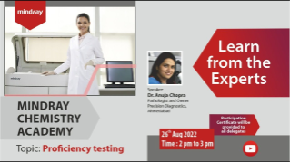 Webinar on Proficiency Testing - Mindray India